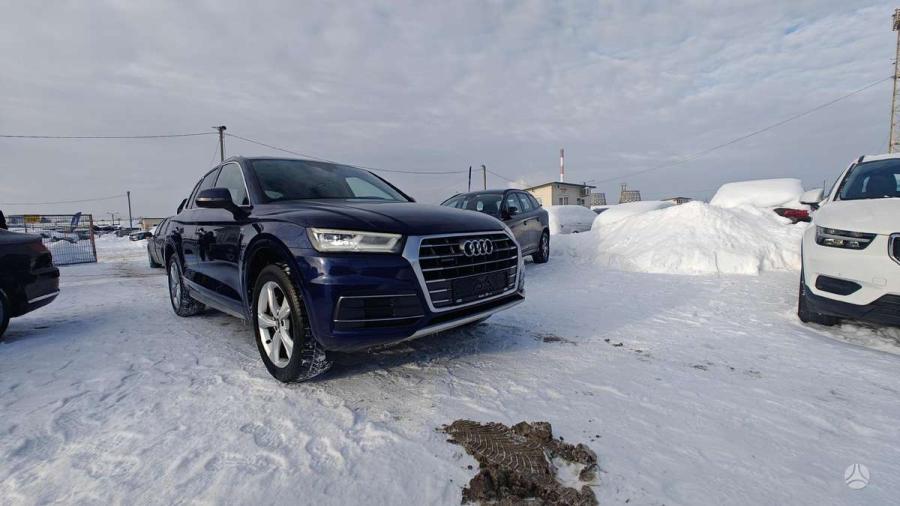 Blue Audi Q5 2018 in Vilnius, with an engine capacity of 2.00 L and mileage of 160 thousand km for 20300 €, photo 1 on AUTOMOTO.COM.LV