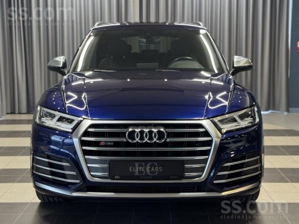 Blue Audi Q5 2018 in Riga, with an engine capacity of 3.00 L and mileage of 144 thousand km for 27990 €, photo 2 on AUTOMOTO.COM.LV