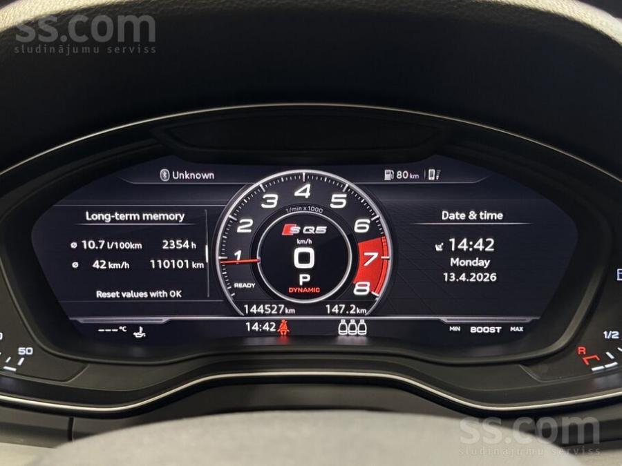 Zils Audi Q5 2018 Rīga, ar dzinēja tilpumu 3.00 L un nobraukumu 144 tūkst. km par 27990 €, foto 19 vietnē AUTOMOTO.COM.LV