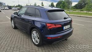 Blue Audi Q5 2018 in Riga, with an engine capacity of 2.00 L and mileage of 0 thousand km for 21950 €, photo 8 on AUTOMOTO.COM.LV