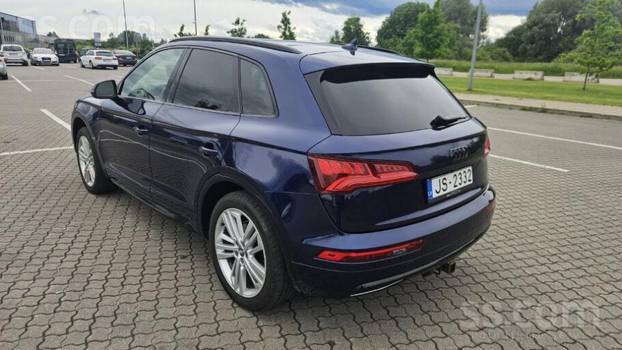 Blue Audi Q5 2018 in Riga, with an engine capacity of 2.00 L and mileage of 0 thousand km for 21950 €, photo 8 on AUTOMOTO.COM.LV