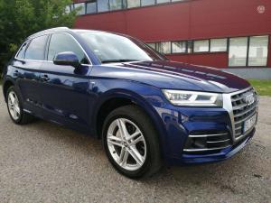 Blue Audi Q5 2018 in Utena, with an engine capacity of 2.00 L and mileage of 275 thousand km for 20900 €, photo  on AUTOMOTO.COM.LV