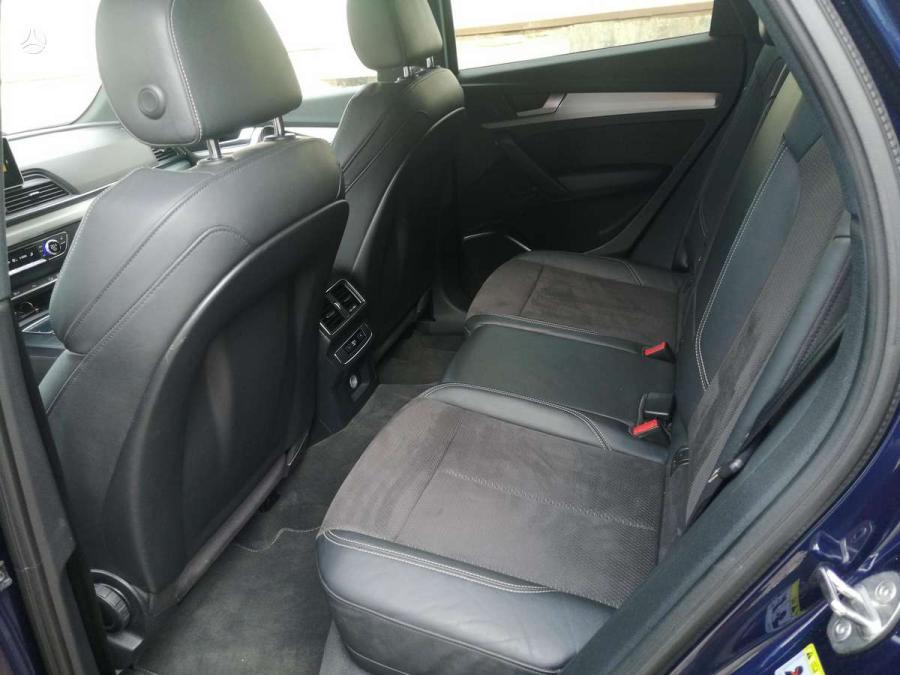 Blue Audi Q5 2018 in Utena, with an engine capacity of 2.00 L and mileage of 275 thousand km for 20900 €, photo 16 on AUTOMOTO.COM.LV