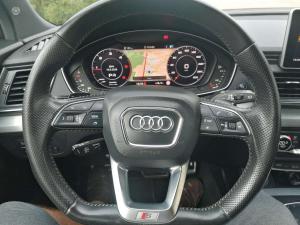 Blue Audi Q5 2018 in Utena, with an engine capacity of 2.00 L and mileage of 275 thousand km for 20900 €, photo 19 on AUTOMOTO.COM.LV