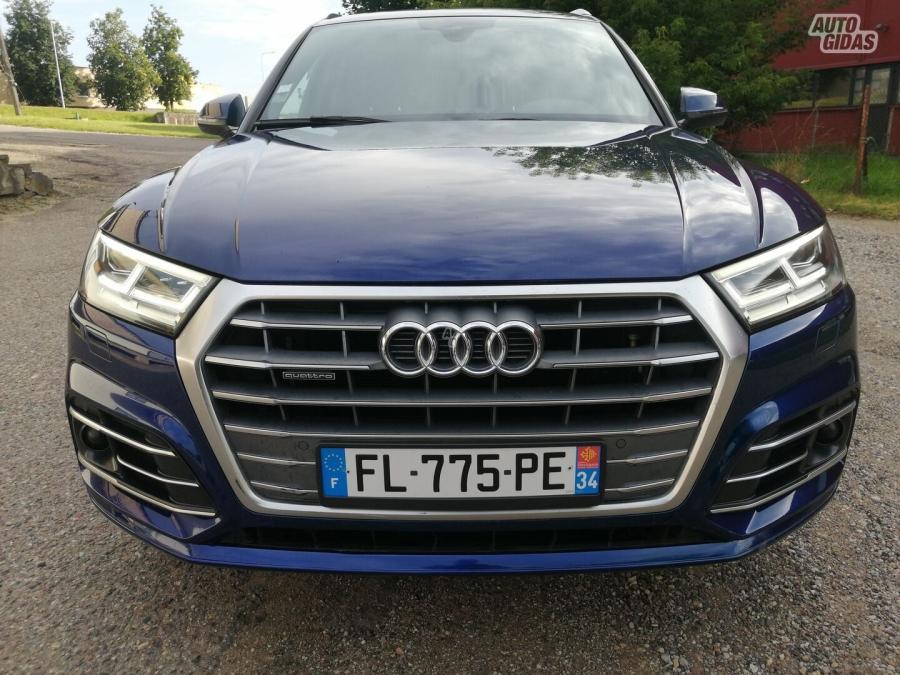 Blue Audi Q5 2018 in Utena, with an engine capacity of 2.00 L and mileage of 275 thousand km for 20500 €, photo 7 on AUTOMOTO.COM.LV