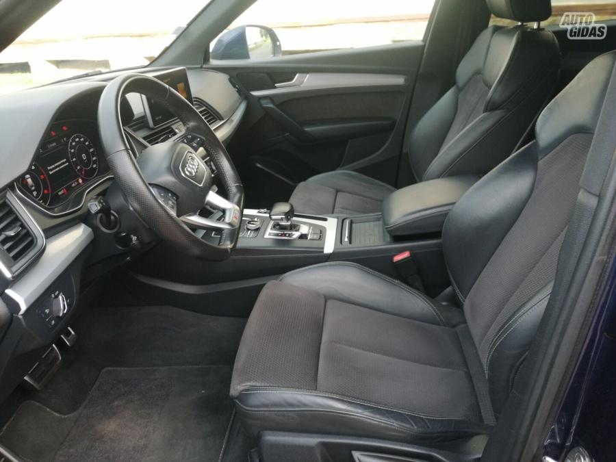 Blue Audi Q5 2018 in Utena, with an engine capacity of 2.00 L and mileage of 275 thousand km for 20500 €, photo 10 on AUTOMOTO.COM.LV
