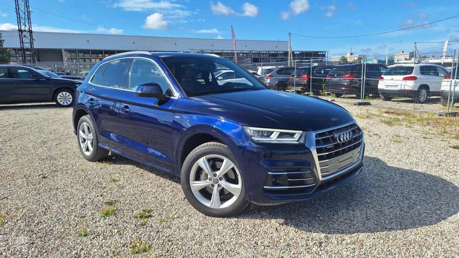 Blue Audi Q5 2019 in Kaunas, with an engine capacity of 1.97 L and mileage of 202 thousand km for 22950 €, photo 1 on AUTOMOTO.COM.LV