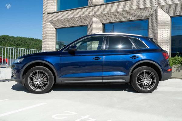 Blue Audi Q5 2019 in Vilnius, with an engine capacity of 1.98 L and mileage of 172 thousand km for 21950 €, photo 4 on AUTOMOTO.COM.LV