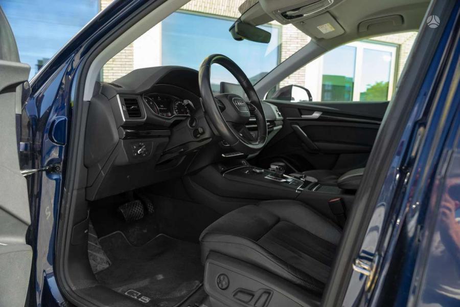 Blue Audi Q5 2019 in Vilnius, with an engine capacity of 1.98 L and mileage of 172 thousand km for 21950 €, photo 15 on AUTOMOTO.COM.LV