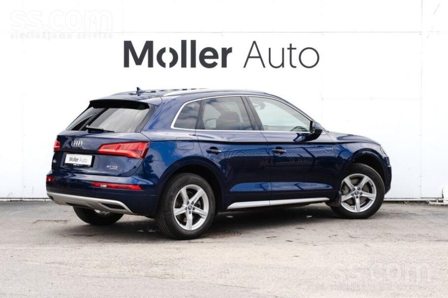 Zils Audi Q5 2019 Rīga, ar dzinēja tilpumu 2.00 L un nobraukumu 119 tūkst. km par 25500 €, foto 5 vietnē AUTOMOTO.COM.LV