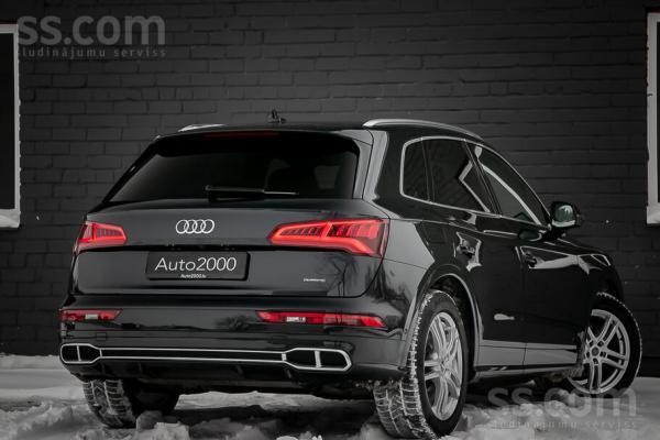Blue Audi Q5 2020 in Tukums, with an engine capacity of 2.00 L and mileage of 161 thousand km for 27990 €, photo 5 on AUTOMOTO.COM.LV