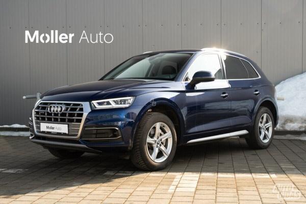 Blue Audi Q5 2020 in Vilnius, with an engine capacity of 2.00 L and mileage of 115 thousand km for 27600 €, photo  on AUTOMOTO.COM.LV