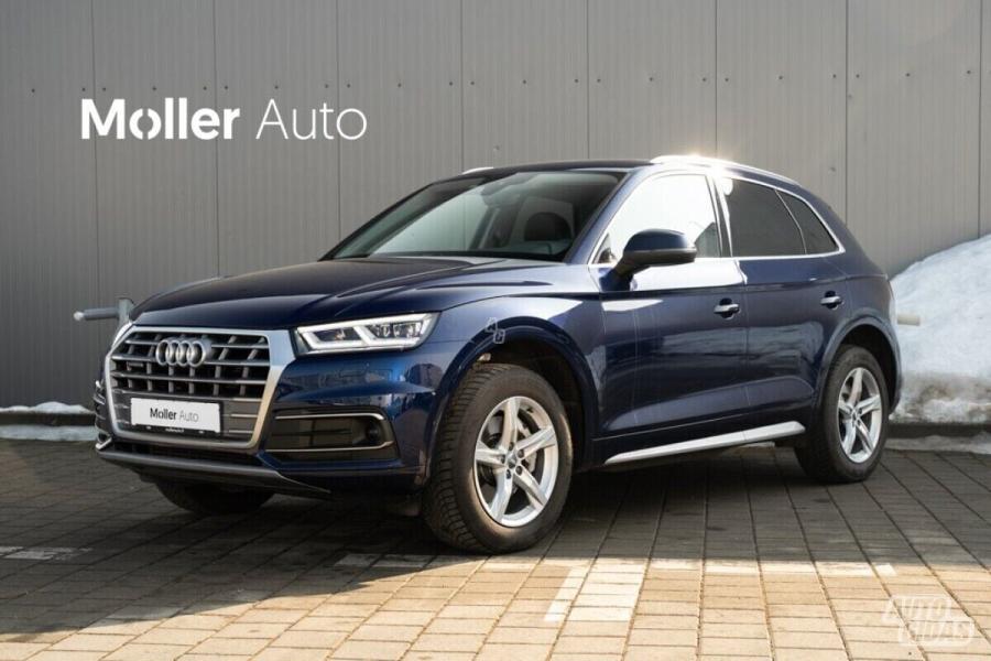 Blue Audi Q5 2020 in Vilnius, with an engine capacity of 2.00 L and mileage of 115 thousand km for 27600 €, photo 1 on AUTOMOTO.COM.LV