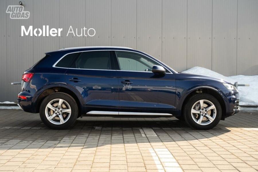 Blue Audi Q5 2020 in Vilnius, with an engine capacity of 2.00 L and mileage of 115 thousand km for 27600 €, photo 6 on AUTOMOTO.COM.LV