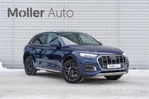 Blue Audi Q5 2021 in Riga, with an engine capacity of 2.00 L and mileage of 99 thousand km for 32650 €, photo 2 on AUTOMOTO.COM.LV