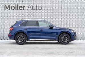 Blue Audi Q5 2021 in Riga, with an engine capacity of 2.00 L and mileage of 99 thousand km for 32650 €, photo 5 on AUTOMOTO.COM.LV