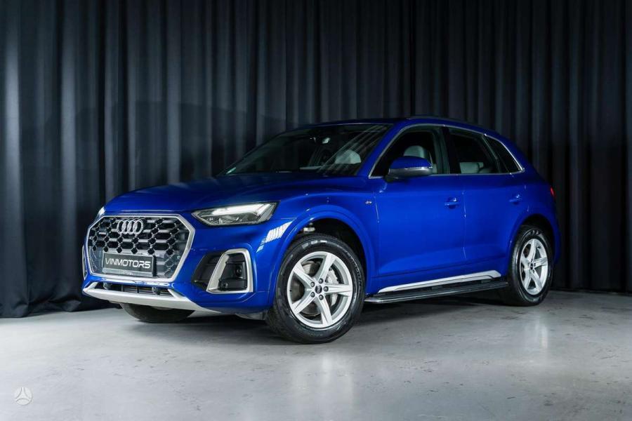 Zils Audi Q5 2021 Viļņa, ar dzinēja tilpumu 1.98 L un nobraukumu 88 tūkst. km par 25000 €, foto 1 vietnē AUTOMOTO.COM.LV