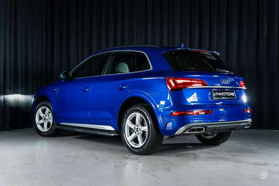 Zils Audi Q5 2021 Viļņa, ar dzinēja tilpumu 1.98 L un nobraukumu 88 tūkst. km par 25000 €, foto 7 vietnē AUTOMOTO.COM.LV
