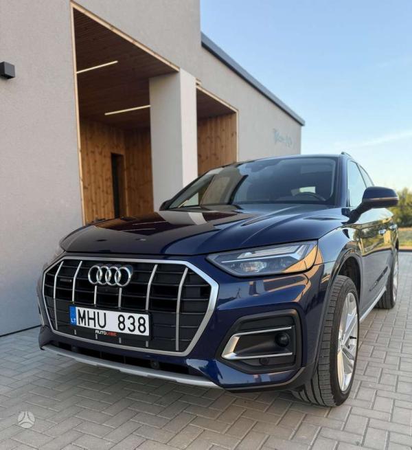 Zils Audi Q5 2021 Klaipėda, ar dzinēja tilpumu 1.98 L un nobraukumu 68 tūkst. km par 28900 €, foto 3 vietnē AUTOMOTO.COM.LV