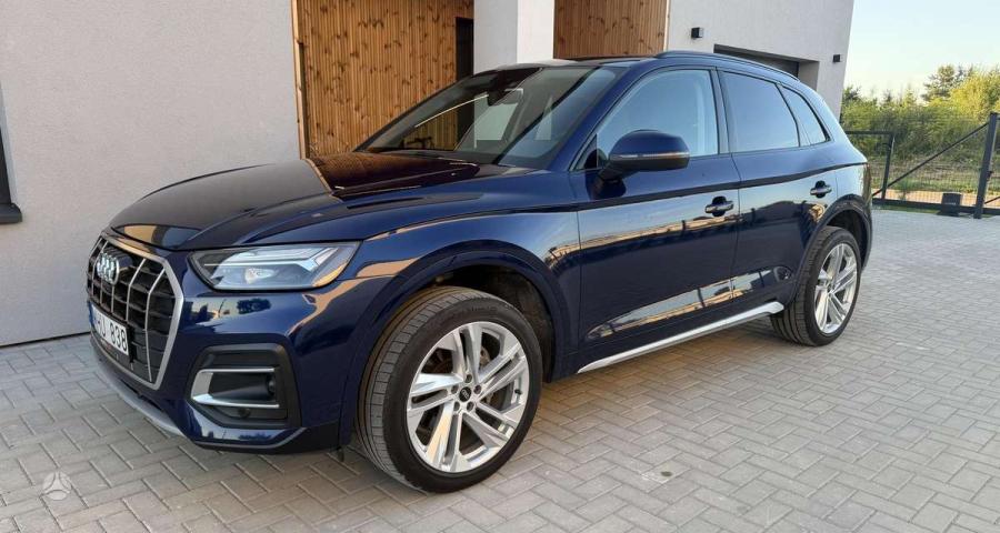 Blue Audi Q5 2021 in Klaipeda, with an engine capacity of 1.98 L and mileage of 68 thousand km for 28900 €, photo 6 on AUTOMOTO.COM.LV