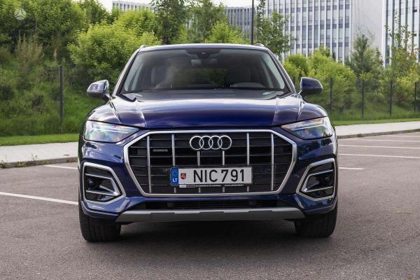 Blue Audi Q5 2021 in Vilnius, with an engine capacity of 1.98 L and mileage of 68 thousand km for 28950 €, photo 4 on AUTOMOTO.COM.LV