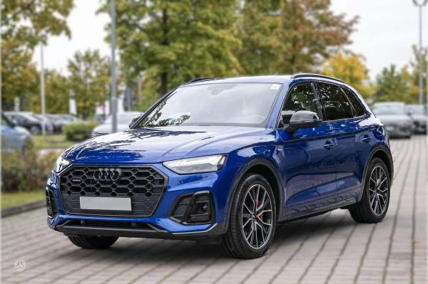 Blue Audi Q5 2022 in Vilnius, with an engine capacity of 1.98 L and mileage of 70 thousand km for 44000 €, photo 1 on AUTOMOTO.COM.LV