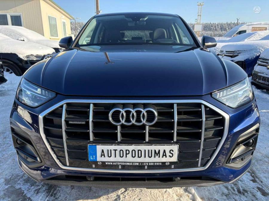 Zils Audi Q5 2022 Viļņa, ar dzinēja tilpumu 2.00 L un nobraukumu 64 tūkst. km par 34200 €, foto 7 vietnē AUTOMOTO.COM.LV