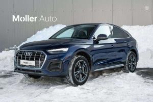 Blue Audi Q5 2022 in Vilnius, with an engine capacity of 2.00 L and mileage of 64 thousand km for 38000 €, photo  on AUTOMOTO.COM.LV