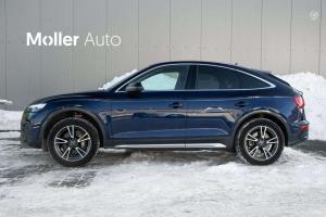 Blue Audi Q5 2022 in Vilnius, with an engine capacity of 2.00 L and mileage of 64 thousand km for 38000 €, photo 2 on AUTOMOTO.COM.LV