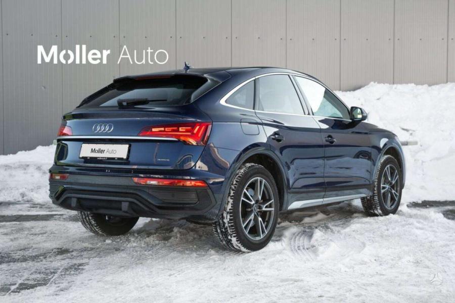 Blue Audi Q5 2022 in Vilnius, with an engine capacity of 2.00 L and mileage of 64 thousand km for 38000 €, photo 6 on AUTOMOTO.COM.LV