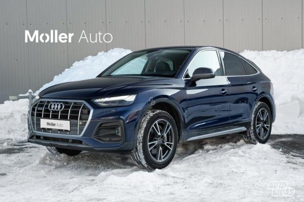Zils Audi Q5 2022 Viļņa, ar dzinēja tilpumu 2.00 L un nobraukumu 64 tūkst. km par 38000 €, foto  vietnē AUTOMOTO.COM.LV