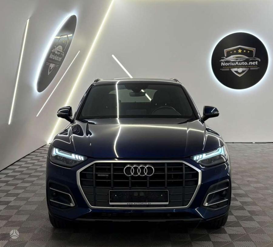 Blue Audi Q5 2022 in Marijampole, with an engine capacity of 1.98 L and mileage of 164 thousand km for 32850 €, photo 5 on AUTOMOTO.COM.LV