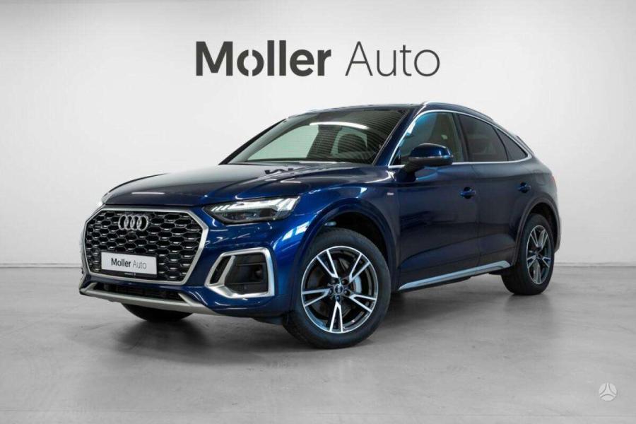 Zils Audi Q5 2022 Viļņa, ar dzinēja tilpumu 2.00 L un nobraukumu 117 tūkst. km par 33900 €, foto 1 vietnē AUTOMOTO.COM.LV