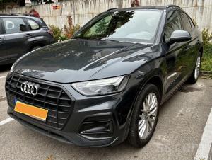 Blue Audi Q5 2022 in Riga, with an engine capacity of 2.00 L and mileage of 85 thousand km for 31000 €, photo  on AUTOMOTO.COM.LV