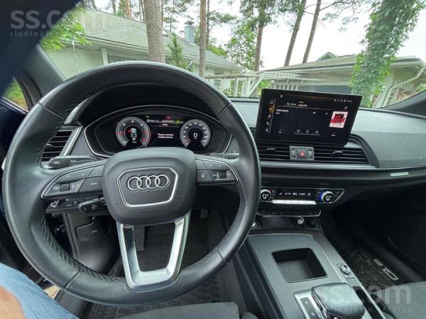 Zils Audi Q5 2023 Jūrmala, ar dzinēja tilpumu 2.00 L un nobraukumu 33 tūkst. km par 41500 €, foto 9 vietnē AUTOMOTO.COM.LV