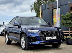 Zils Audi Q5 2023 Tauragė, ar dzinēja tilpumu 2.00 L un nobraukumu 42 tūkst. km par 35000 €, foto  vietnē AUTOMOTO.COM.LV