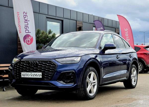 Zils Audi Q5 2023 Tauragė, ar dzinēja tilpumu 2.00 L un nobraukumu 42 tūkst. km par 35000 €, foto 2 vietnē AUTOMOTO.COM.LV