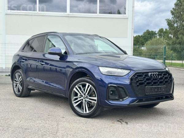 Blue Audi Q5 2023 in Tukums, with an engine capacity of 2.00 L and mileage of 121 thousand km for 33390 €, photo 1 on AUTOMOTO.COM.LV