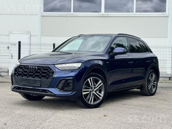 Blue Audi Q5 2023 in Tukums, with an engine capacity of 2.00 L and mileage of 121 thousand km for 33390 €, photo 4 on AUTOMOTO.COM.LV