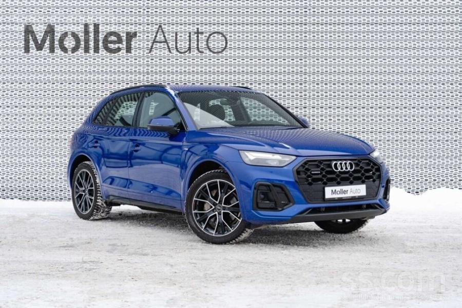 Blue Audi Q5 2024 in Riga, with an engine capacity of 2.00 L and mileage of 43 thousand km for 44490 €, photo 2 on AUTOMOTO.COM.LV