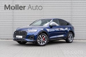 Zils Audi Q5 2024 Rīga, ar dzinēja tilpumu 2.00 L un nobraukumu 26 tūkst. km par 44850 €, foto  vietnē AUTOMOTO.COM.LV