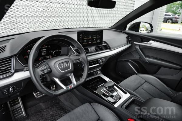 Blue Audi Q5 2024 in Riga, with an engine capacity of 2.00 L and mileage of 26 thousand km for 44850 €, photo 10 on AUTOMOTO.COM.LV