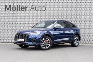 Blue Audi Q5 2024 in Marupe, with an engine capacity of 2.00 L and mileage of 26 thousand km for 44850 €, photo  on AUTOMOTO.COM.LV