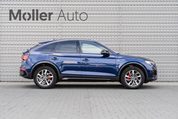 Blue Audi Q5 2024 in Marupe, with an engine capacity of 2.00 L and mileage of 26 thousand km for 44850 €, photo 5 on AUTOMOTO.COM.LV