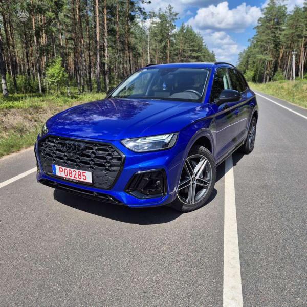 Blue Audi Q5 2024 in Kazlu Ruda, with an engine capacity of 1.98 L and mileage of 29 thousand km for 36000 €, photo 2 on AUTOMOTO.COM.LV