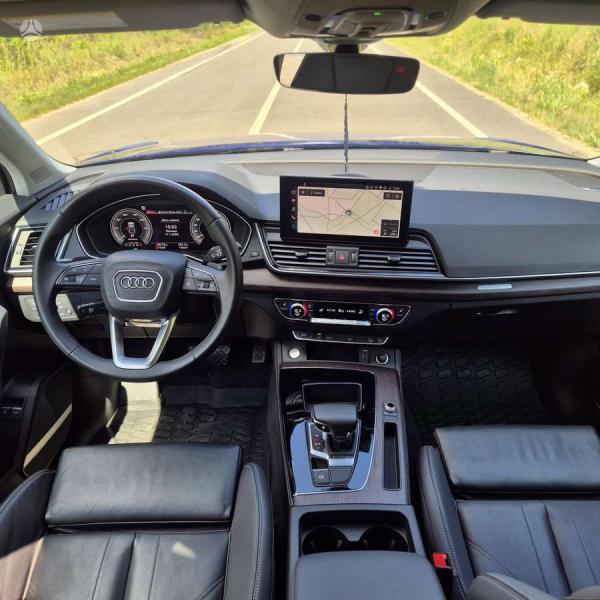 Blue Audi Q5 2024 in Kazlu Ruda, with an engine capacity of 1.98 L and mileage of 29 thousand km for 36000 €, photo 10 on AUTOMOTO.COM.LV