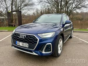 Blue Audi Q5 2025 in Riga, with an engine capacity of 2.00 L and mileage of 21 thousand km for 42000 €, photo  on AUTOMOTO.COM.LV