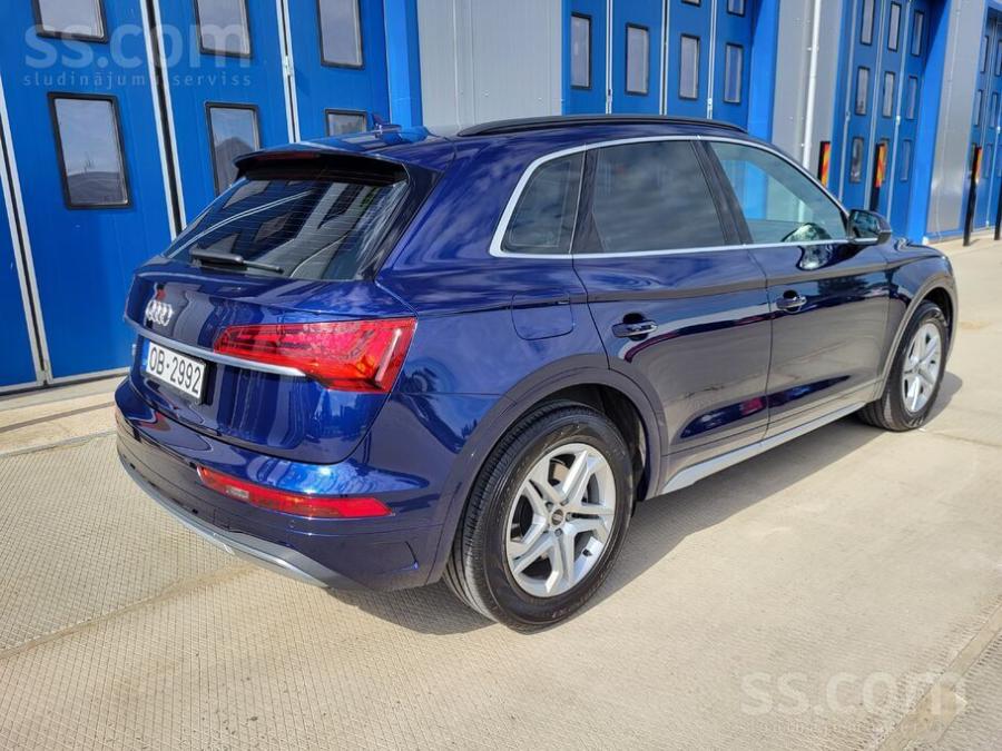 Zils Audi Q5 2025 Rīga, ar dzinēja tilpumu 2.00 L un nobraukumu 42 tūkst. km par 35700 €, foto 7 vietnē AUTOMOTO.COM.LV