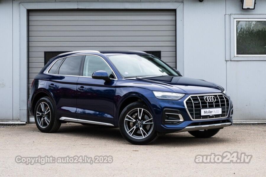 Blue Audi Q5 2022 in Jelgava, with an engine capacity of 2.00 L and mileage of 120 thousand km for 33203 €, photo 3 on AUTOMOTO.COM.LV
