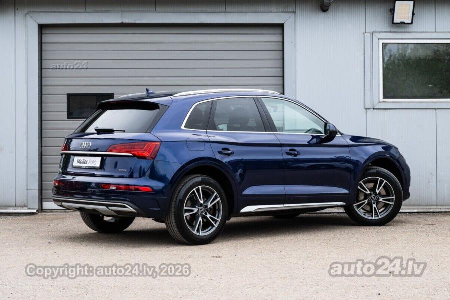 Blue Audi Q5 2022 in Jelgava, with an engine capacity of 2.00 L and mileage of 120 thousand km for 33203 €, photo 4 on AUTOMOTO.COM.LV